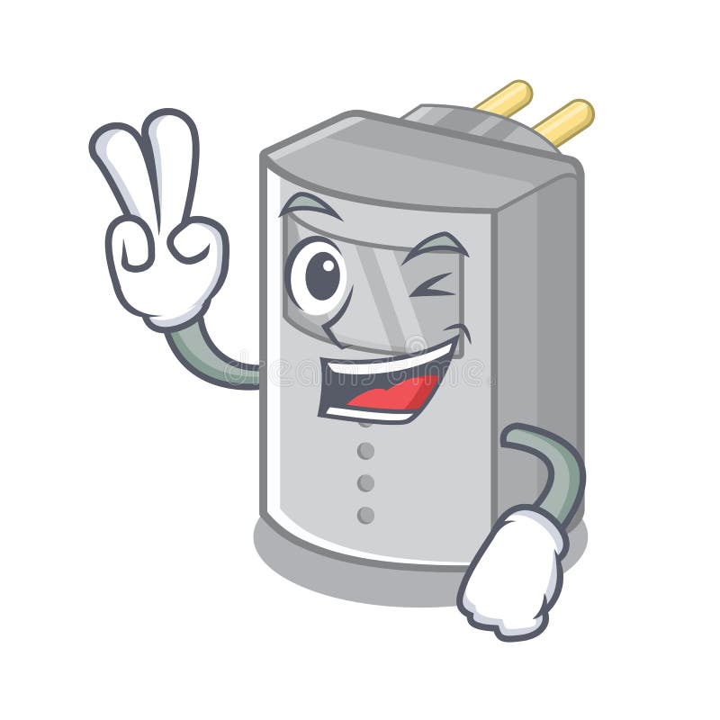 Two Finger Motion Sensor in the Cartoon Shape Stock Vector ...