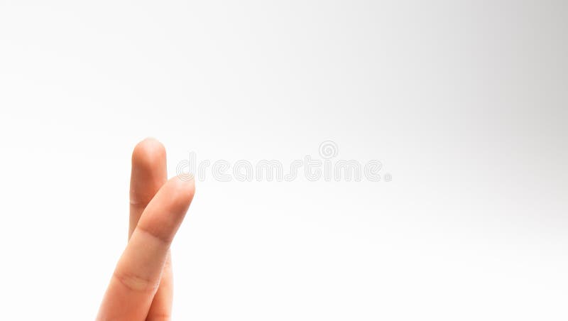Two fingers crossed stock photo. Image of abstract, holiday - 97398178