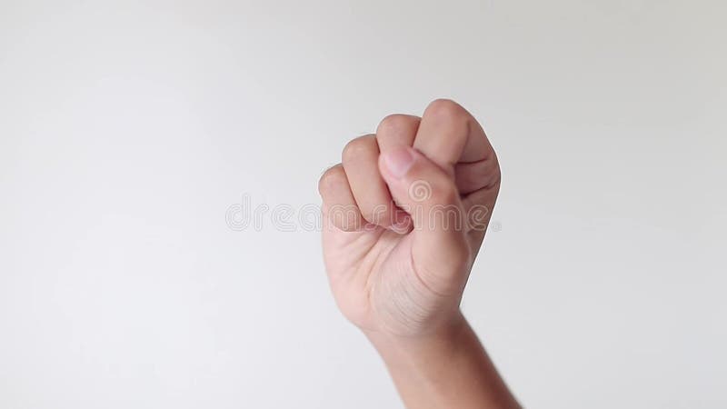 Two Fingers Forming an Emoticon Stock Footage - Video of victory ...