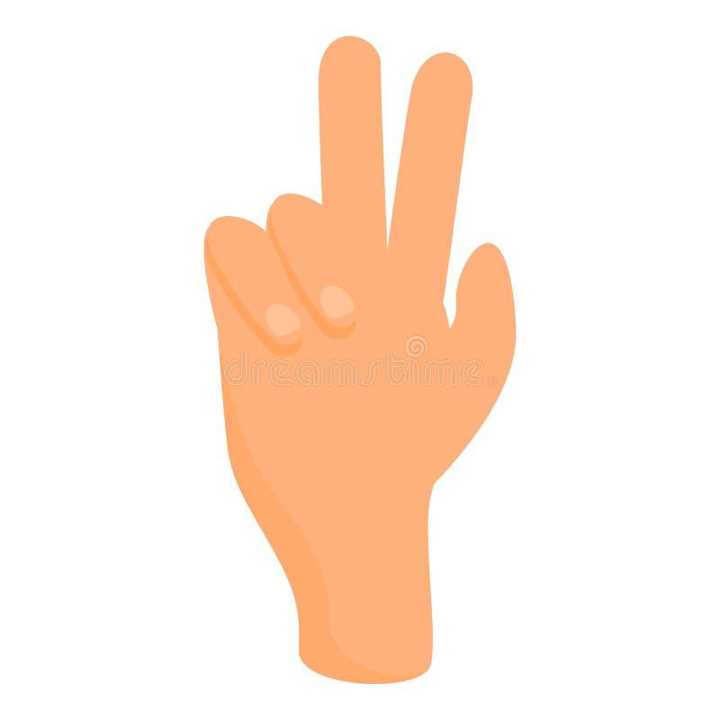 Cartoon Hand Two Fingers Stock Illustrations – 2,870 Cartoon Hand Two ...