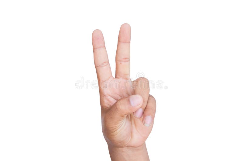 Two fingers stock image. Image of concepts, language - 299790859