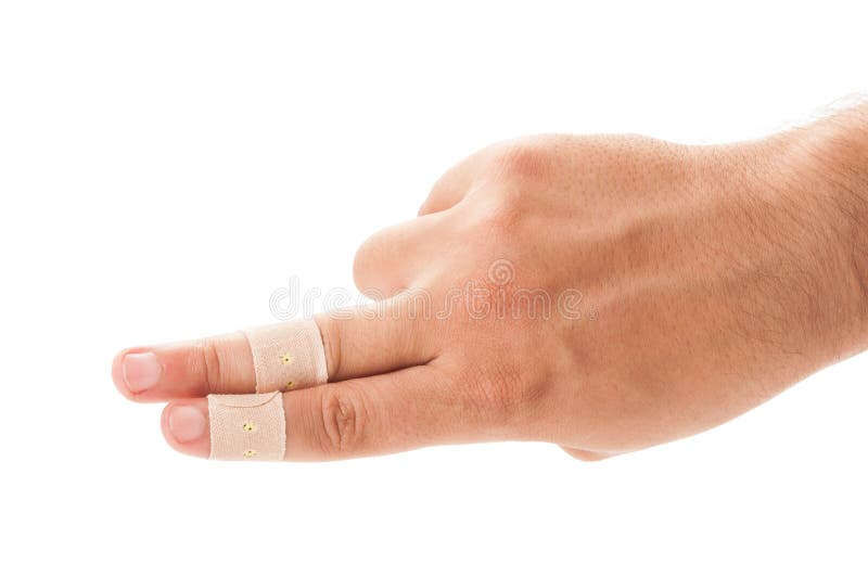 Hand Thumbs Plaster Isolated Stock Photos - Free & Royalty-Free Stock ...