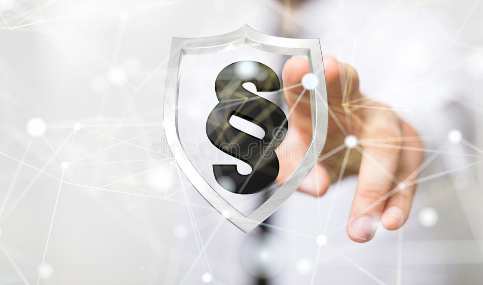 Fingers Pointing at a 3D Rendered Paragraph Sign Stock Image - Image of ...