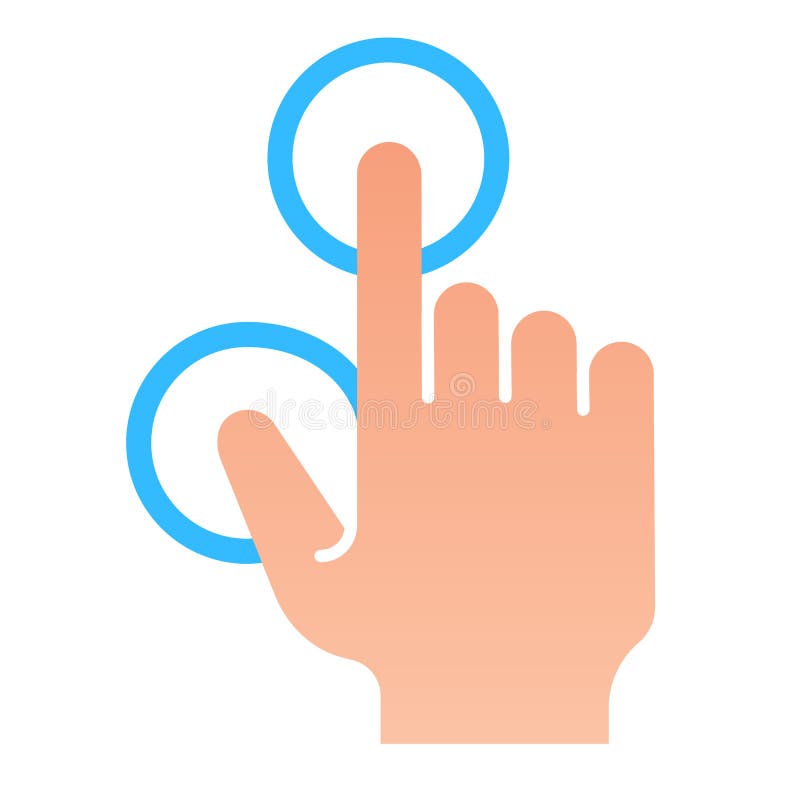Two Fingers Touch Thin Line Icon. Multiple Touch Vector Illustration ... Two Fingers Touch Thin Line Icon. Multiple Touch Vector Illustration ...