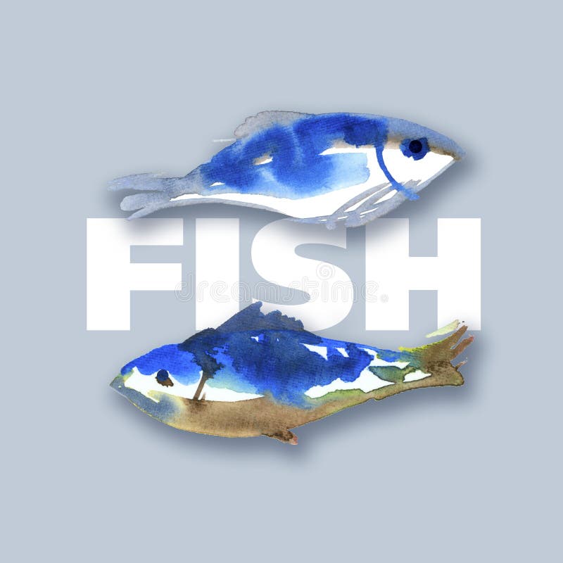 Two fish stock illustration. Illustration of relaxed - 64136282