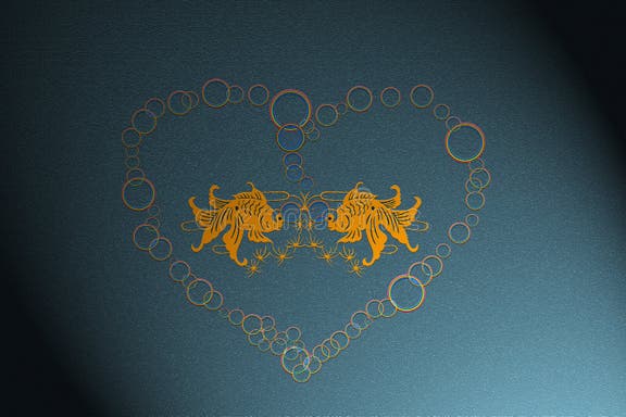 Two fish in love stock image. Image of water, tootsie - 36542045