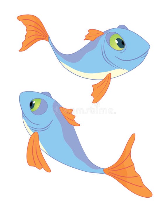 Two_fishes_II stock vector. Illustration of nature, vector - 5064432