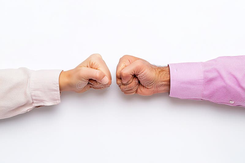 Two Fists Bumping Together, Symbolizing Teamwork, Support, and ...