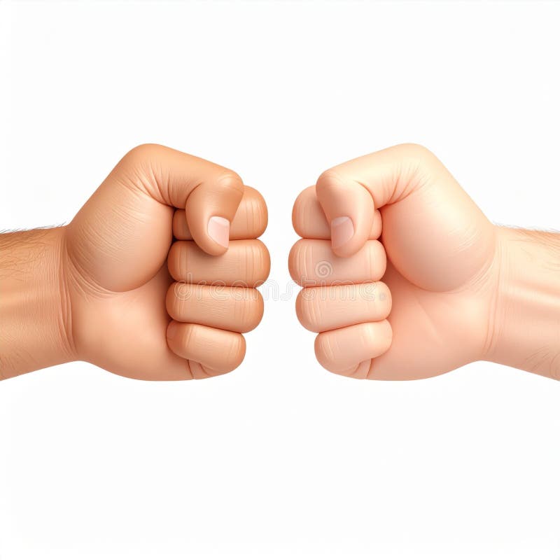 Two Fists Bumping Together: Teamwork and Unity Concept Stock ...