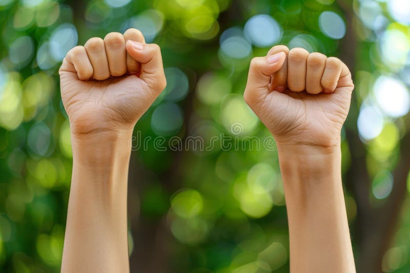 Fists Raised High in a Powerful Display of Solidarity and Activism ...