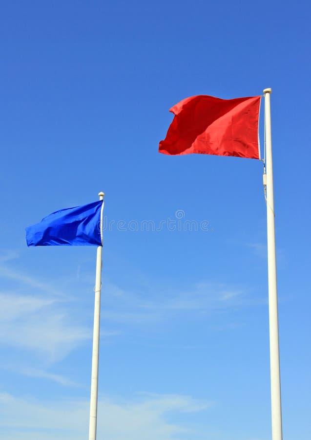 Two Flags stock image. Image of pole, color, flag, waving - 14258541