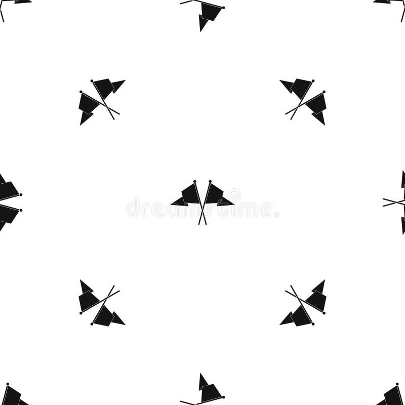 Two Flags Pattern Seamless Black Stock Vector - Illustration of pattern ...
