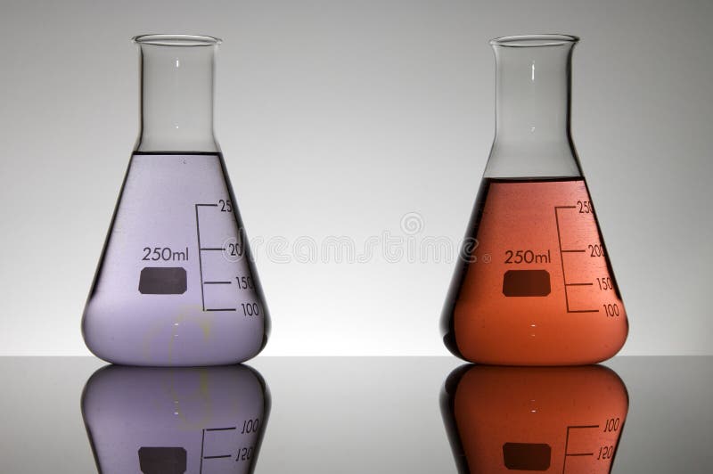 Two flasks stock photo. Image of medicine, instrument - 12739688