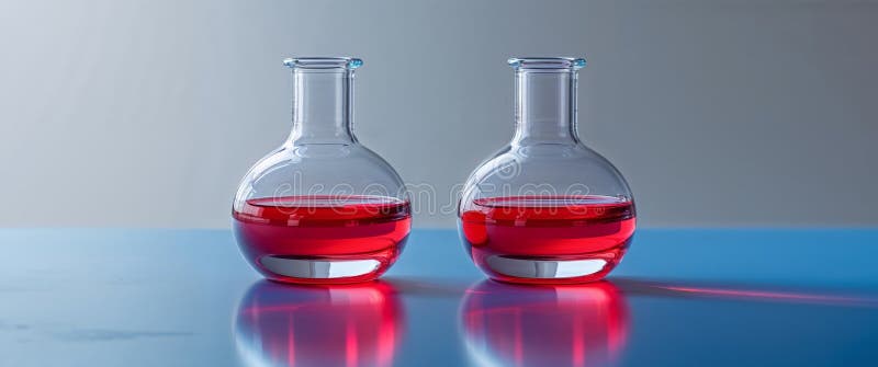 Two Flasks Red Liquid Blue Table Stock Photos - Free & Royalty-Free ...