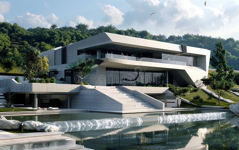 Two-Floor Elegance in Design -Generative Ai Stock Photo - Image of ...