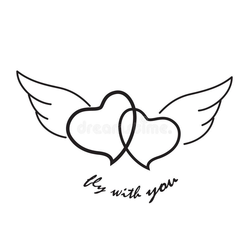 Two Hearts Tattoo Stock Illustrations – 374 Two Hearts Tattoo Stock ...