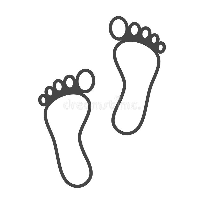 Two footprint stock illustration. Illustration of commit - 170165073