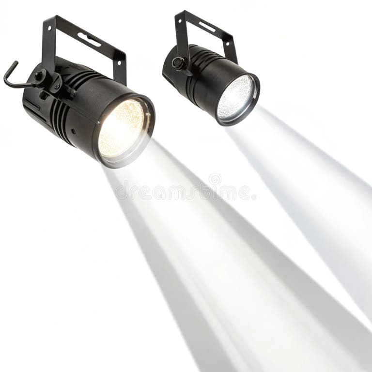 Two Forces Light Effect Isolated on White Background Stock Illustration ...