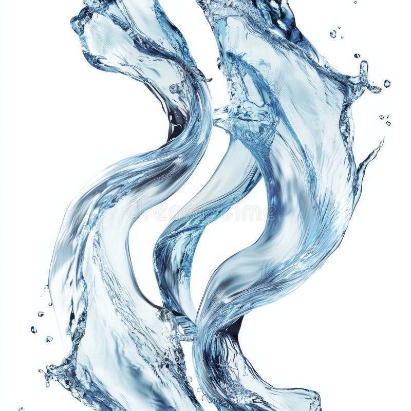 Two Forces of Water Meet To Form a Visually Captivating Display Stock ...