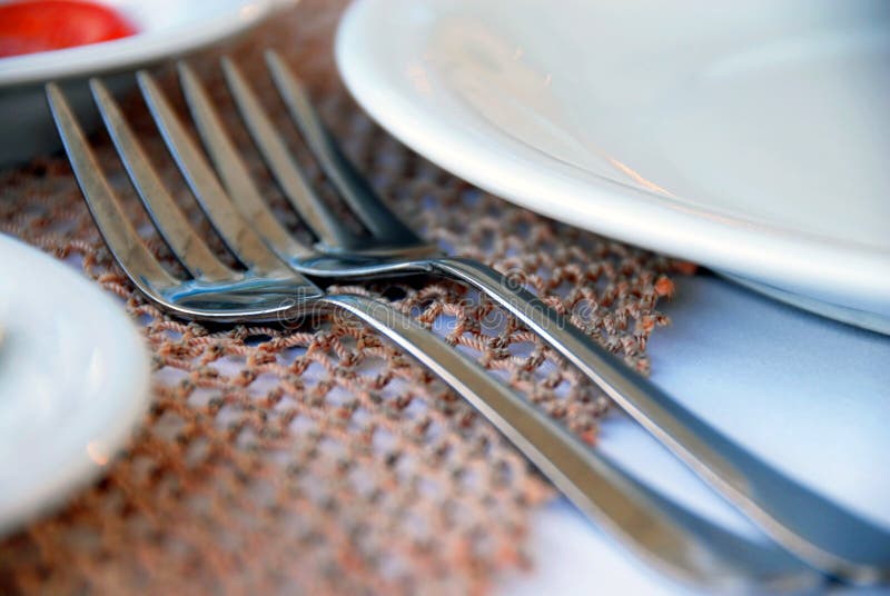 Two forks stock photo. Image of closeup, napkin, forks - 10580980