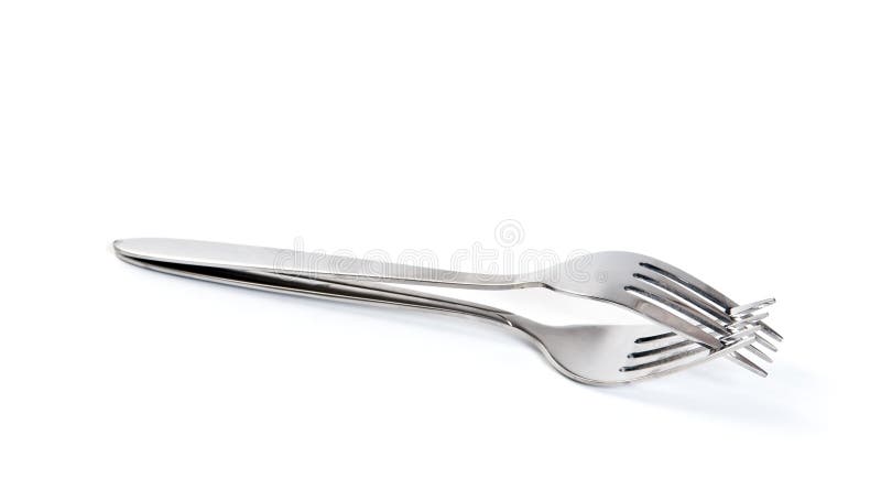 Two forks stock image. Image of restaurant, service, setting - 7180291