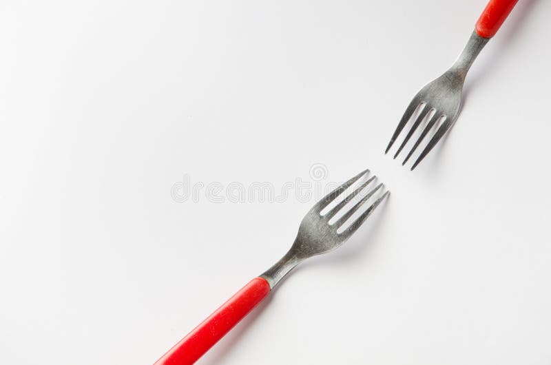Two forks stock image. Image of imagination, concept - 48422829
