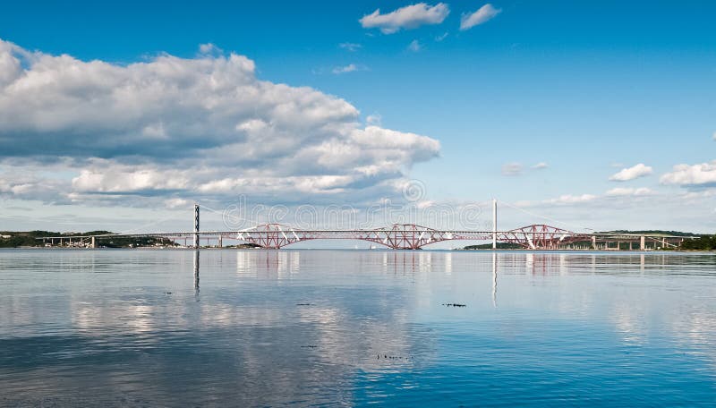 The two forth bridges stock photo. Image of firth, lothians - 20739692