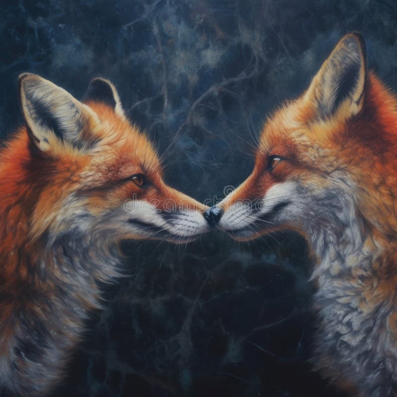 Two Foxes Love Stock Illustrations – 131 Two Foxes Love Stock ...