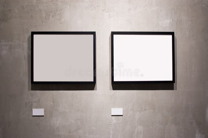 Two frames stock photo. Image of background, canvas, cement - 49132860