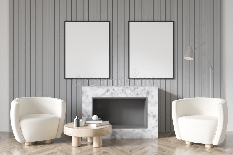 Seating Area Near the Office Corridor with Glass Entrances Stock Image ...