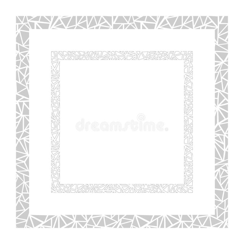 Two Frames of a Triangular Pattern. Design Element Stock Vector ...