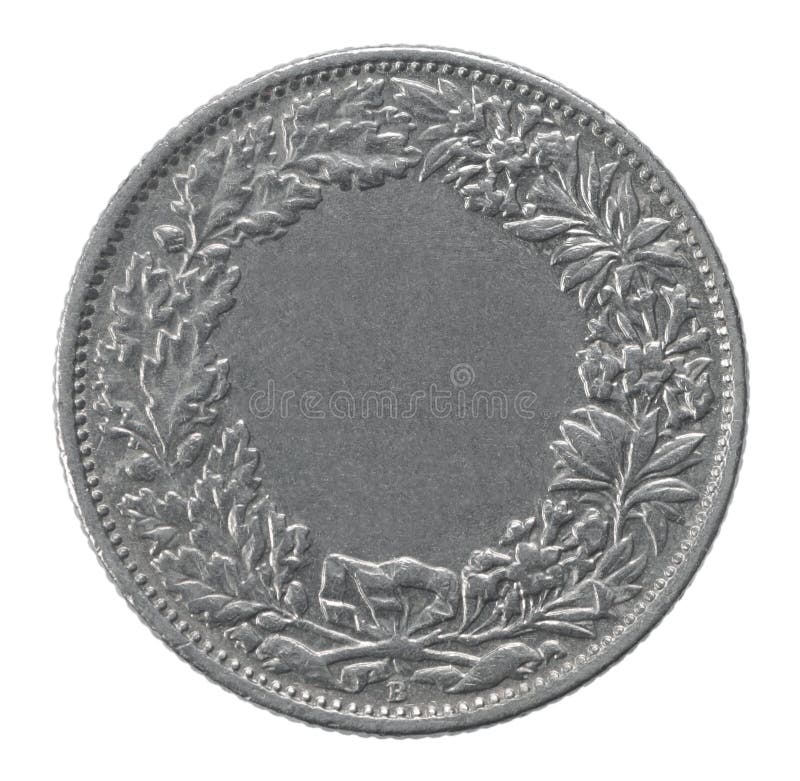 Blank silver coin stock image. Image of financial, award - 49093655