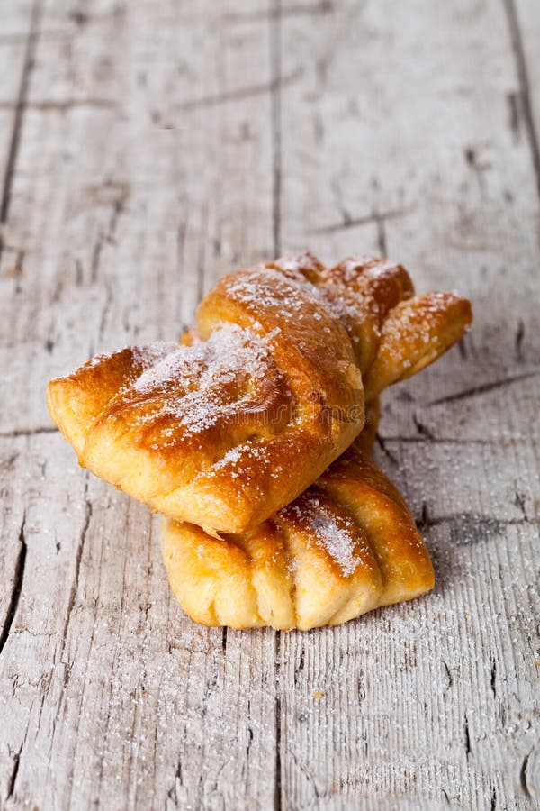 Two fresh baked sugar buns stock photo. Image of food - 36038652
