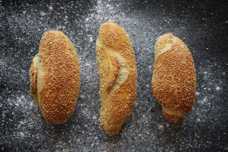 Two fresh corn bread rolls stock photo. Image of freshly - 177498132