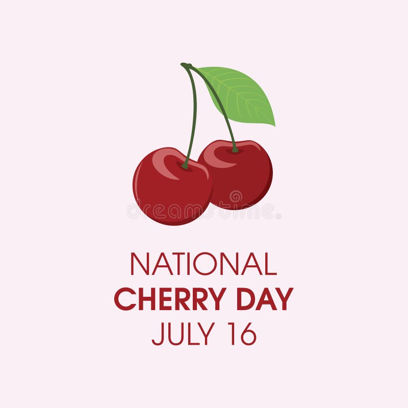 National Cherry Day vector stock vector. Illustration of july - 223417863