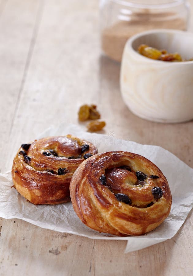 Two fresh sweet buns stock photo. Image of dough, delicious - 20962328