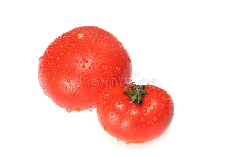 Two fresh tomatoes stock image. Image of healthy, fresh - 10850317