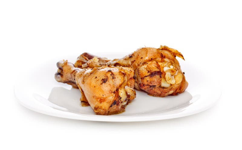 Two Fried Chicken Legs stock photo. Image of drumstick - 18680998