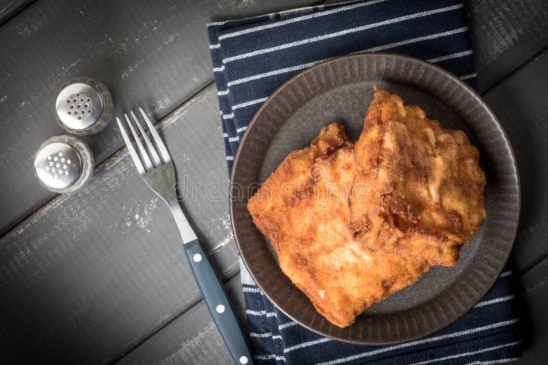 Two Fried Cod Fillet Pieces Stock Photo - Image of fast, food: 309515322