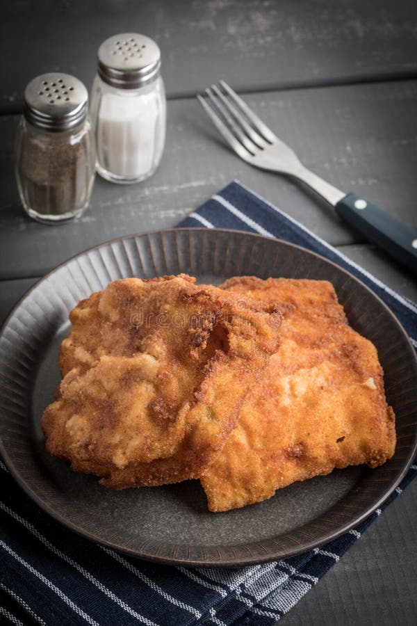 Two Fried Cod Fillet Pieces. Stock Photo - Image of fries, crispy ...