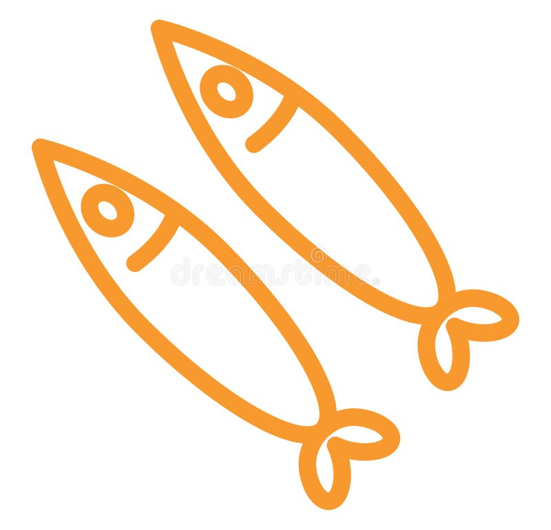 Fried fish, icon stock vector. Illustration of package - 261078393