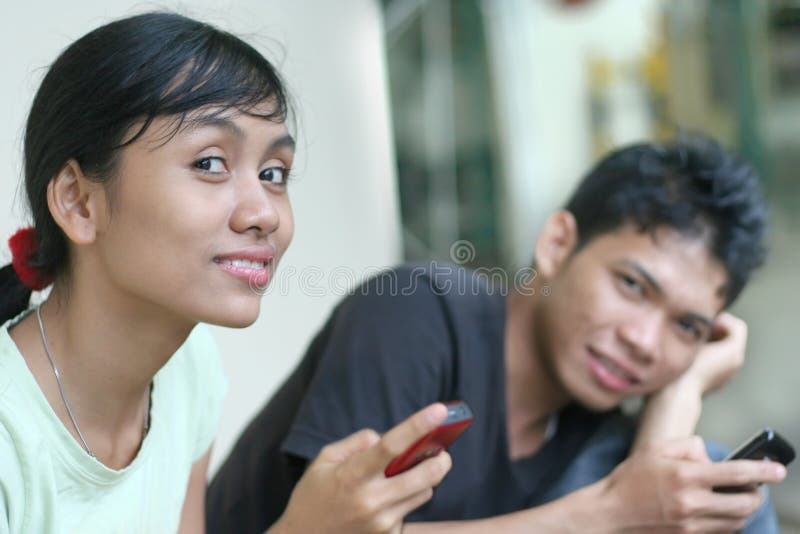 Two Friend With Mobile Phone Picture. Image: 6665435