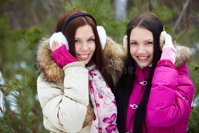 Two friends stock image. Image of female, expression - 25673839