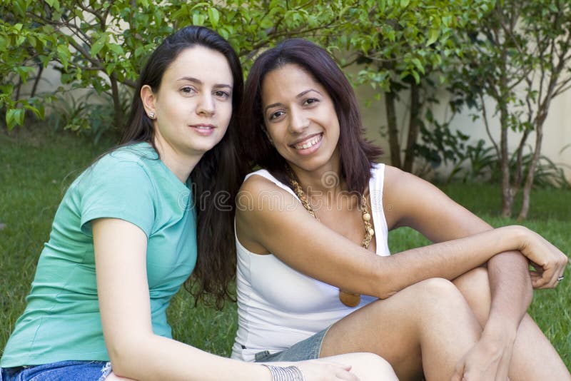 Two friends stock photo. Image of happy, happiness, outdoor - 7643564