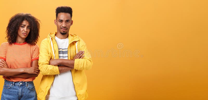 Two Friends Dislike Lame Idea of Mate. Portrait of Dissatisfied ... Two Friends Dislike Lame Idea of Mate. Portrait of Dissatisfied ...