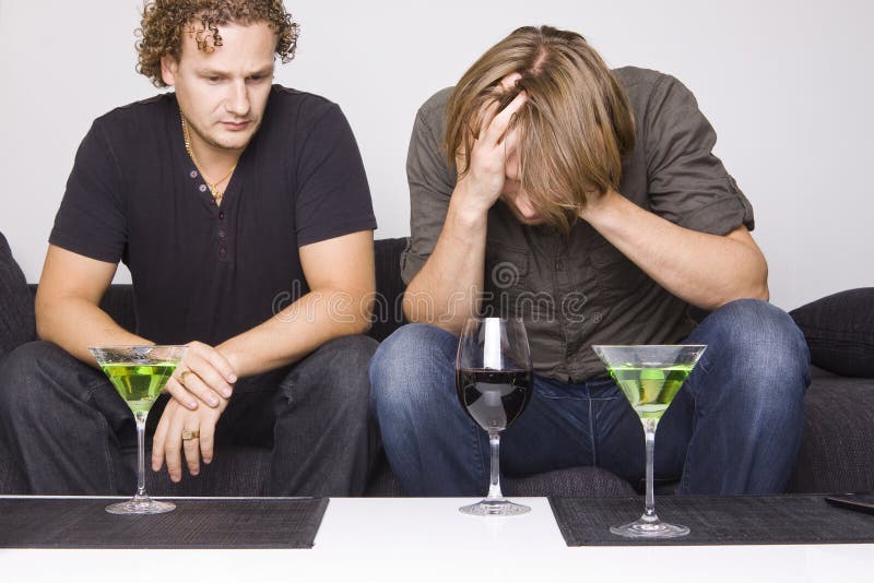 Two Friends Drinking at Home Stock Photo - Image of adult, home: 11127548