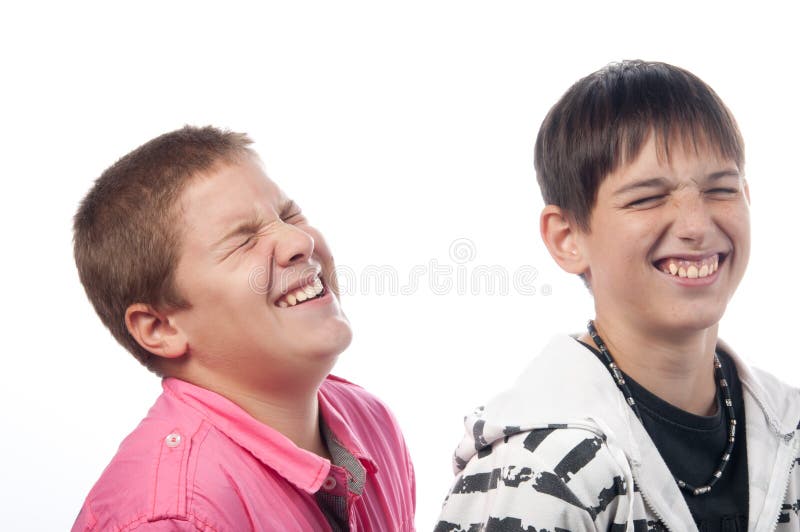 Two Friends Laughing Loudly Stock Photo - Image of happy, companions ...