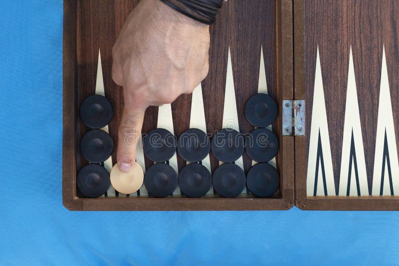 Two Friends Playing Backgammon at Home Stock Photo - Image of people ...