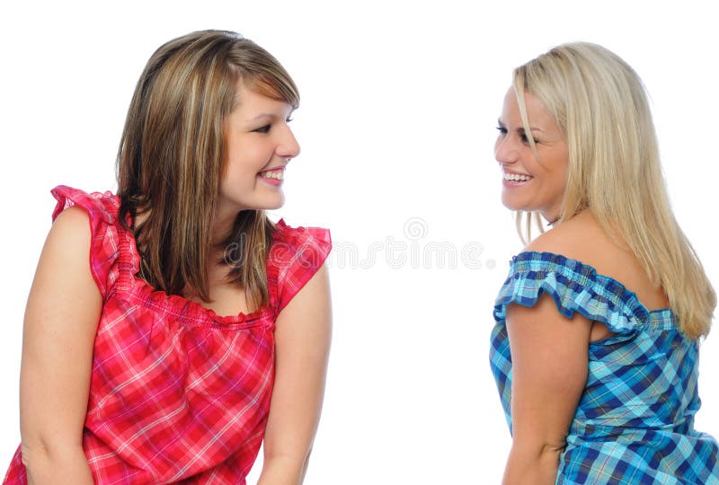 Two Friends Posing Together Stock Image - Image of pretty, girls: 12422075