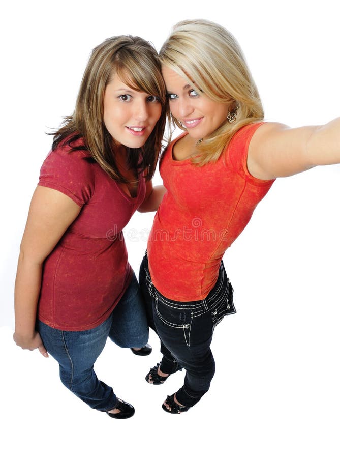 Two Friends Posing Together Stock Image - Image of glamour, friends ...